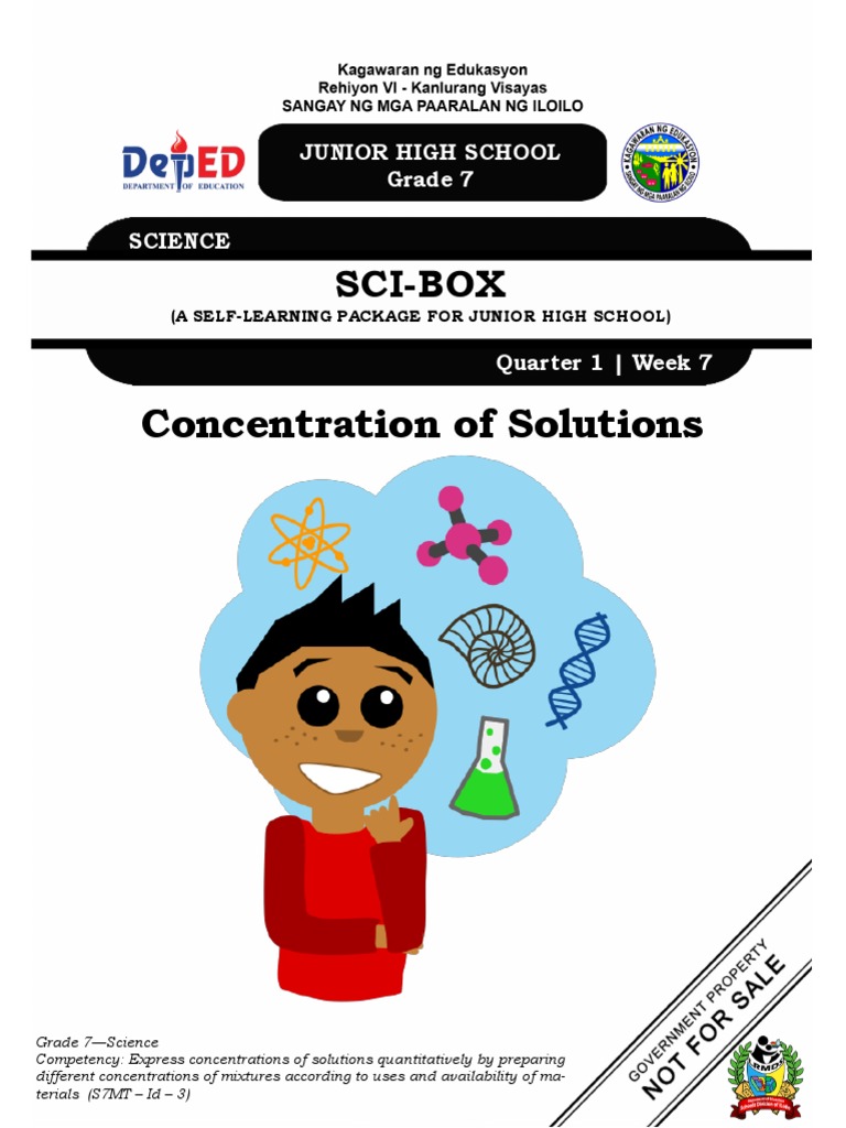 Concentration of Solutions: Sci-Box | PDF | Solution | Concentration
