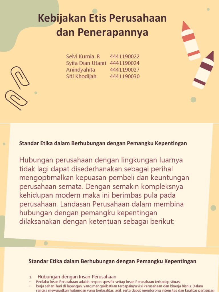 Kelompok 4 Etika Bisnis 7C | PDF