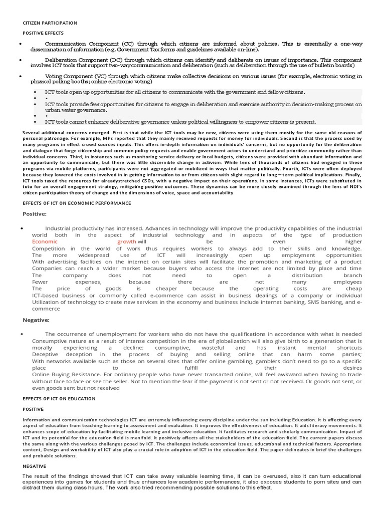 Effects of Ict | PDF | Educational Technology | Information Technology