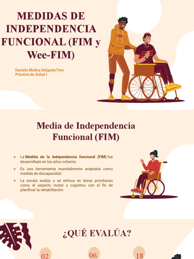 Medidas de Independencia Funcional (FIM, Wee-FIM) | PDF | Cognición