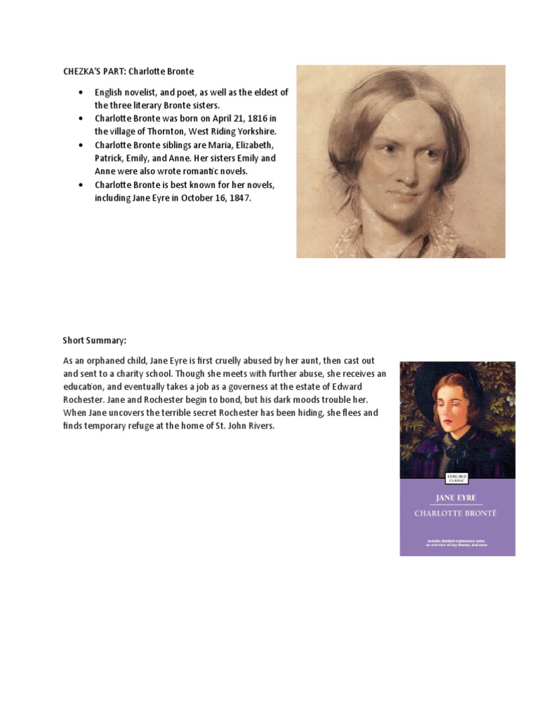 Charlotte Bronte | PDF | Charlotte Brontë | Jane Eyre