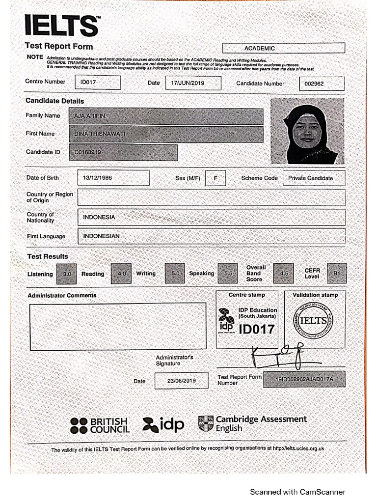 IELTS Hasil | PDF