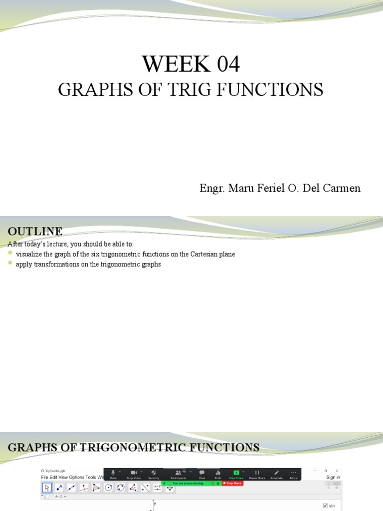 04 Graphs of Trigonometric Functions | PDF