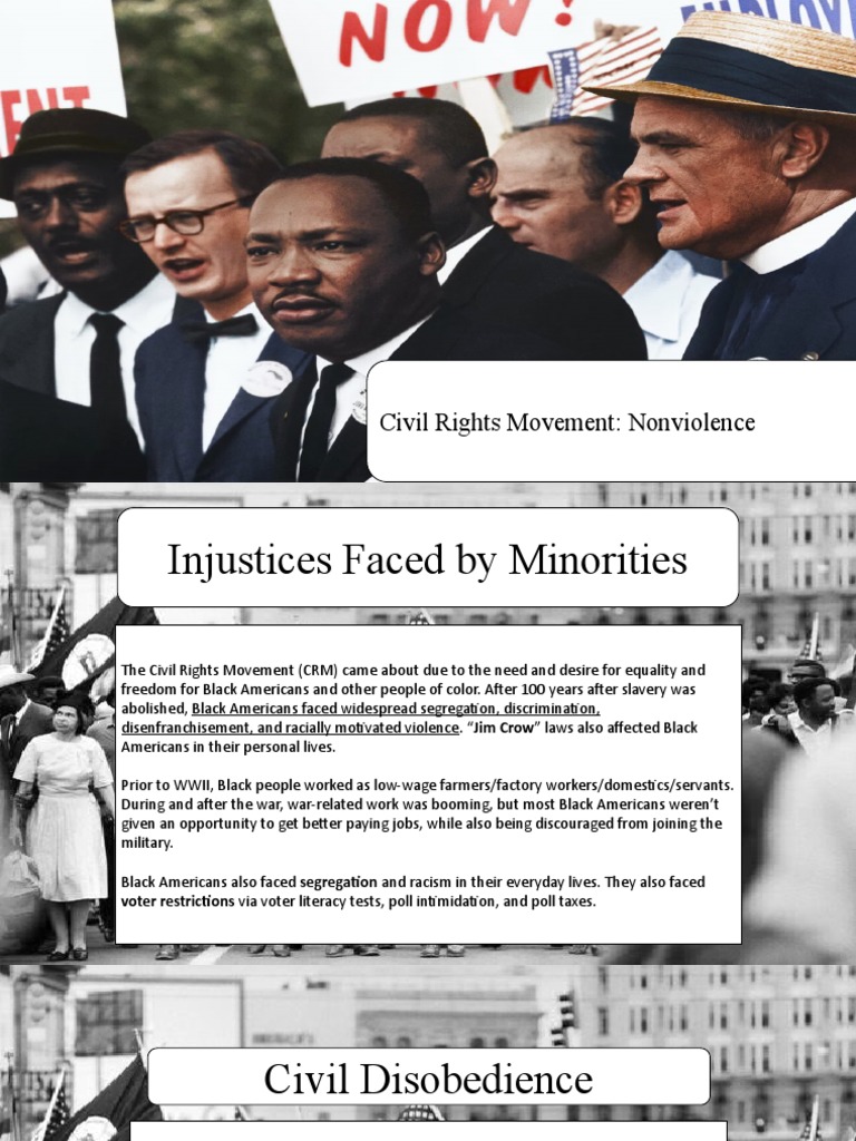 Nonviolent Tactics in Civil Rights Movement | PDF | Civil Disobedience ...