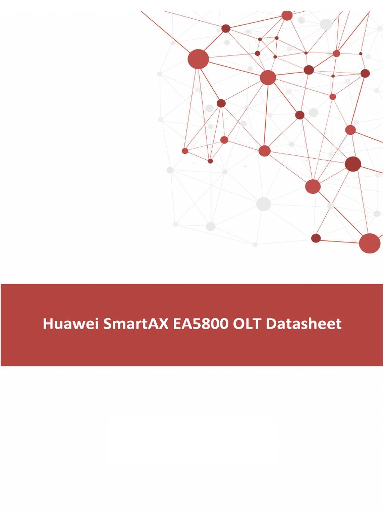 Huawei SmartAX EA5800 Series Datasheet | PDF