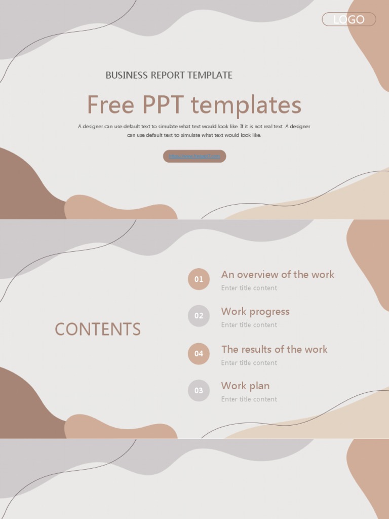 Business Report Template Overview | PDF | Computing | Microsoft Power Point