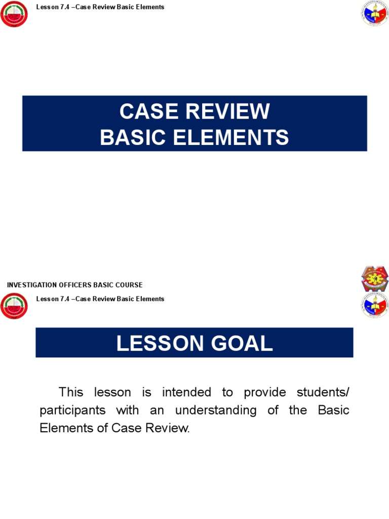Case Review Basics for Investigators | PDF | Inquiry | Forensic Science