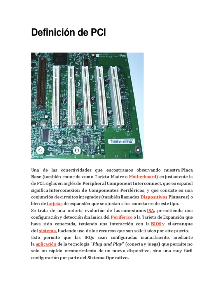 Definición de PCI | PDF