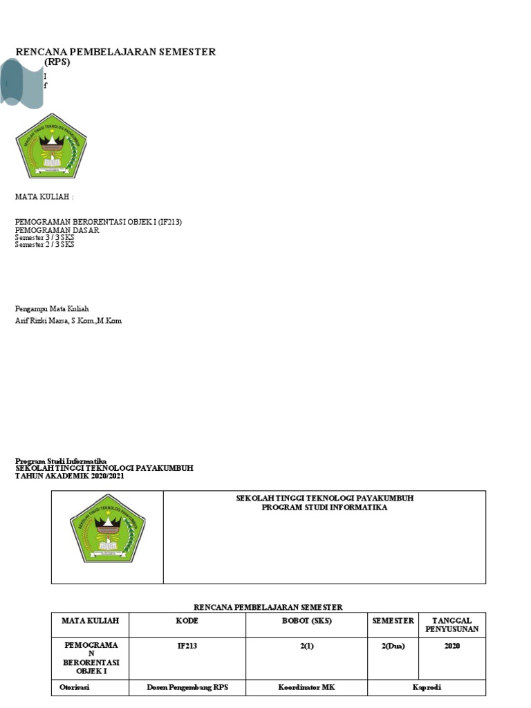 RPS Pboi | PDF | Komputer