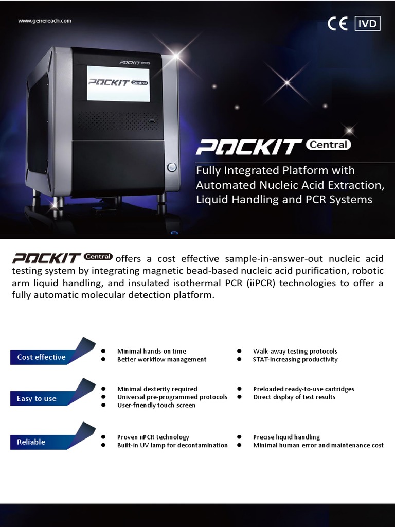 POCKIT Central Nucleic Acid Analyzer (CE-IVD) | PDF | Infection | Biology