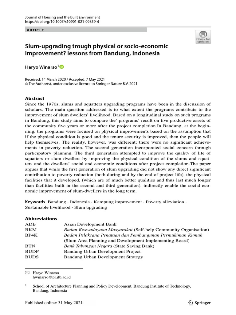 Slum Upgrading | Download Free PDF | Slum | Slum Upgrading