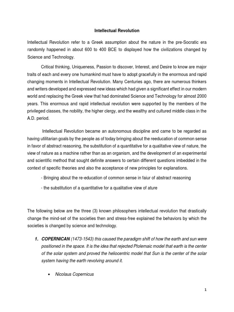 Intellectual Revolution | Download Free PDF | Science | Africa