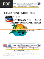 DLL Matatag - Filipino 7 q1 w1 | PDF