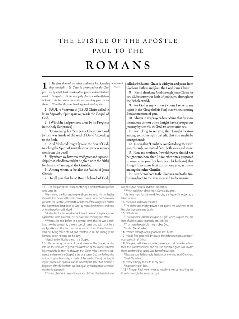 Romans: Theepistleoftheapostle Paul Tothe | PDF | Justification ...