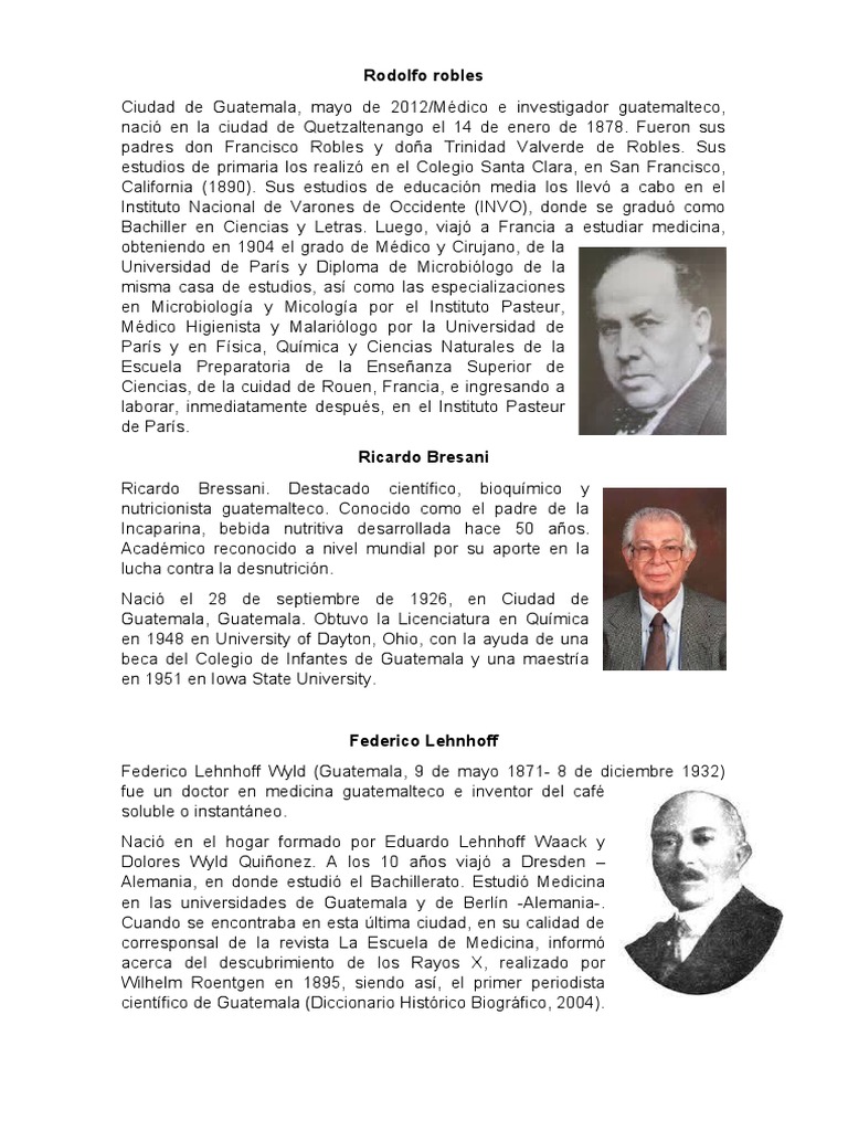 Biografía de Rodolfo Robles | PDF | Guatemala