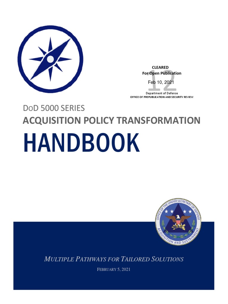 DoD 5000 Series Handbook 1613482374 | PDF | Computer Security | Security