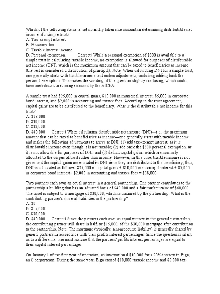 AICPA - CPA Reg 2017 | PDF | S Corporation | Gross Income