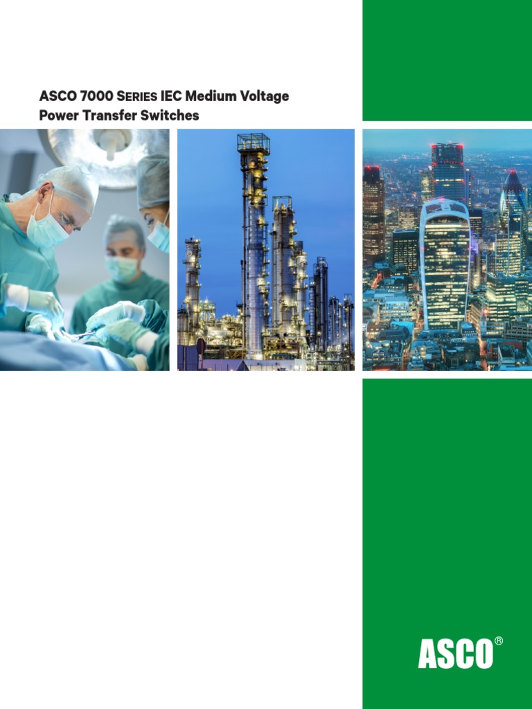 ASCO 7000 S IEC Medium Voltage Power Transfer Switches: Eries | PDF ...
