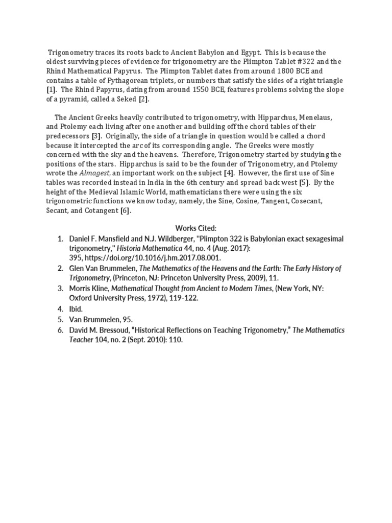 History of Trigonometry | PDF