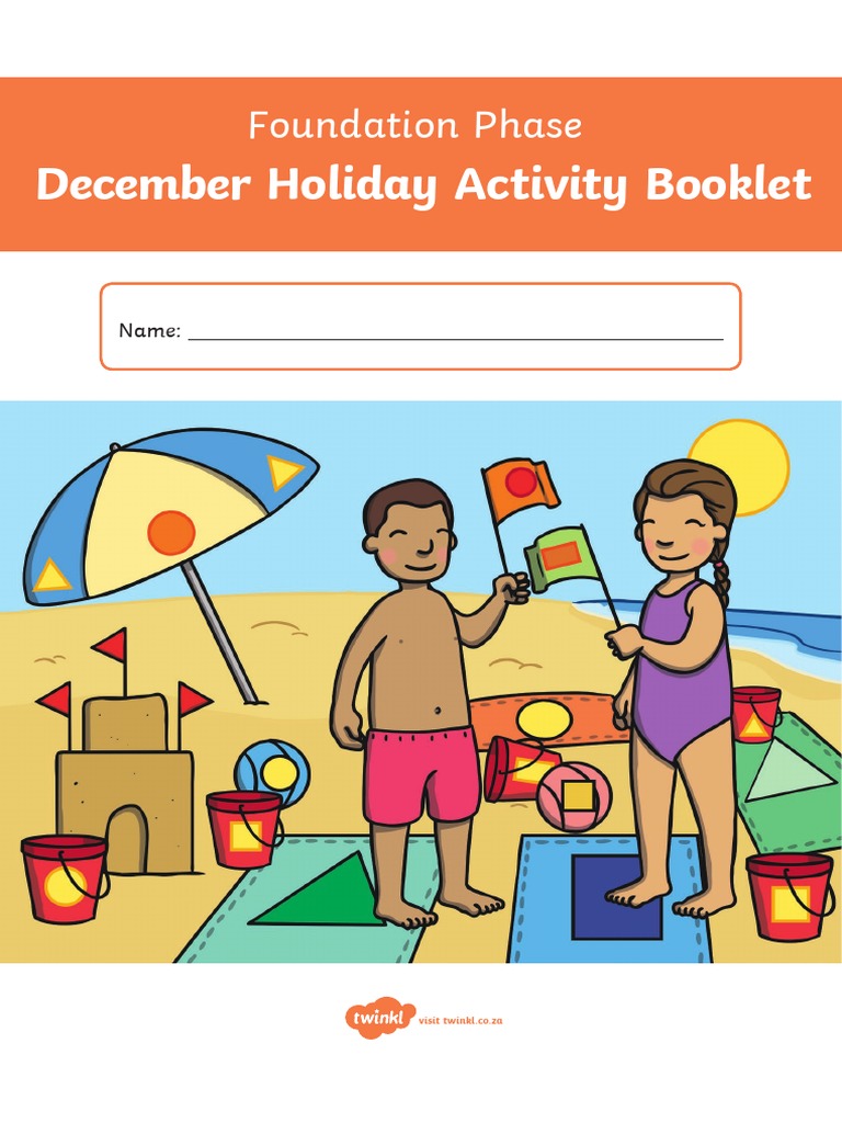Foundation Phase December Holiday Activity Book Za Kps 438 - Ver - 1 | PDF