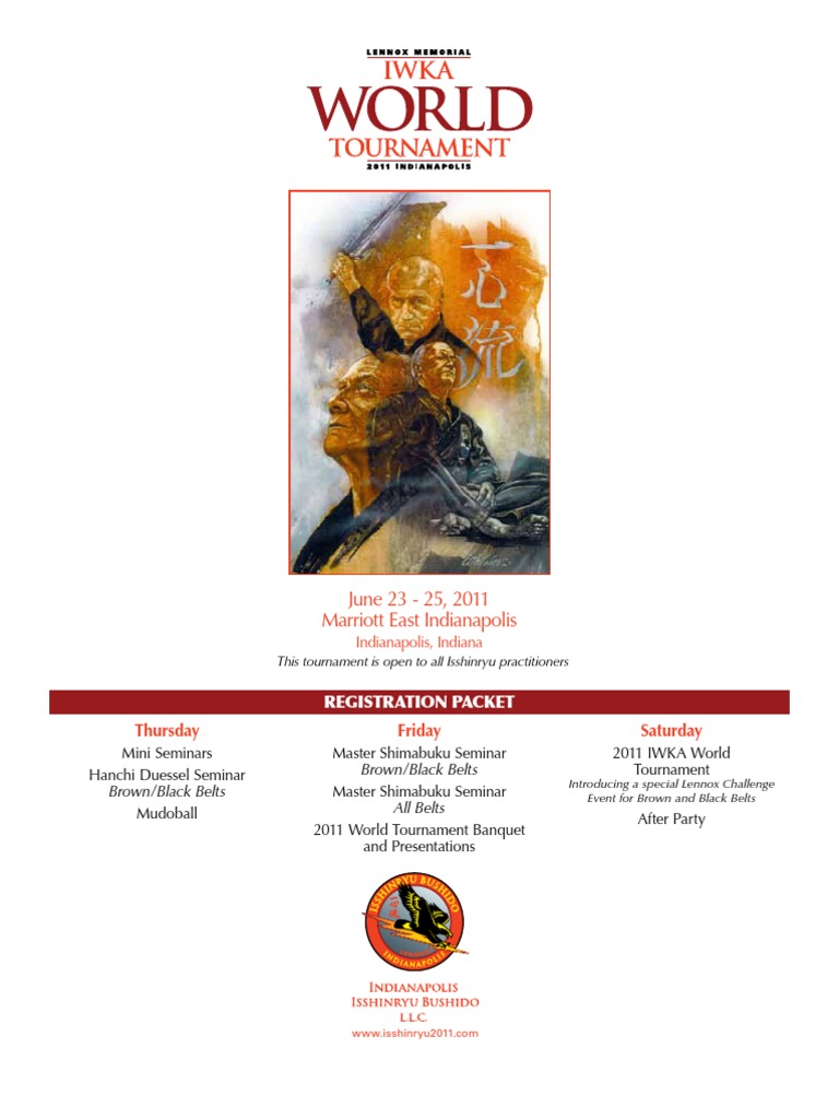 IWKA 35th Anniversary 2011 Isshin-Ryu Tournament Flyer | PDF | Combat ...