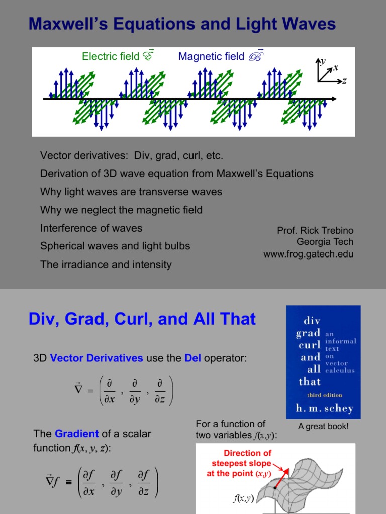 Maxwell Eqs | PDF | Quantity | Metrology