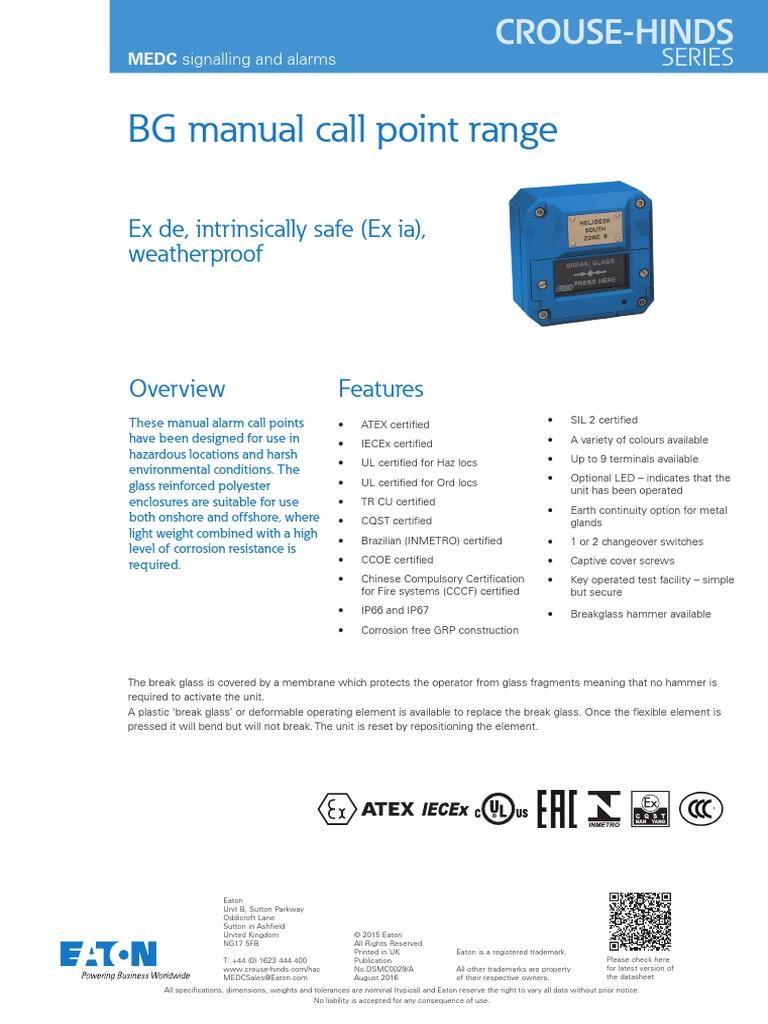 BG-Manual Call Point Break Glass X | PDF | Resistor | Electronics