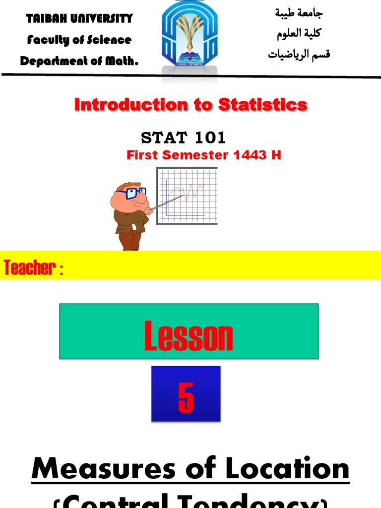Introduction To Statistics: Teacher | PDF | Mode (Statistics) | Mean