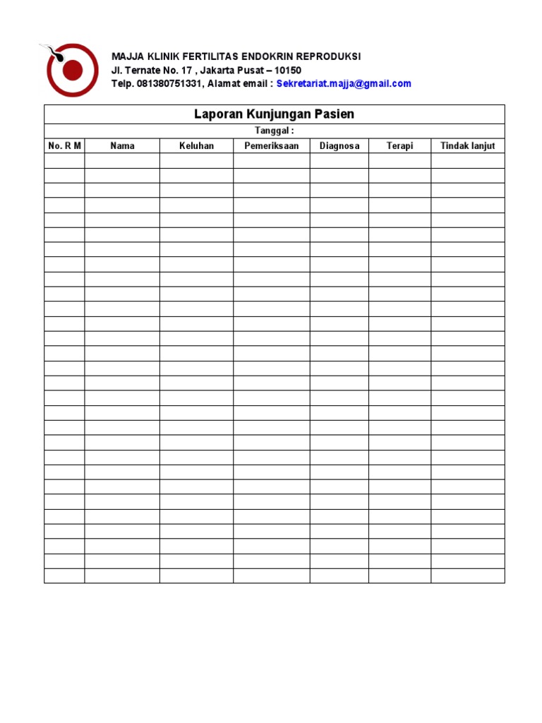 Laporan Kunjungan Pasien | PDF