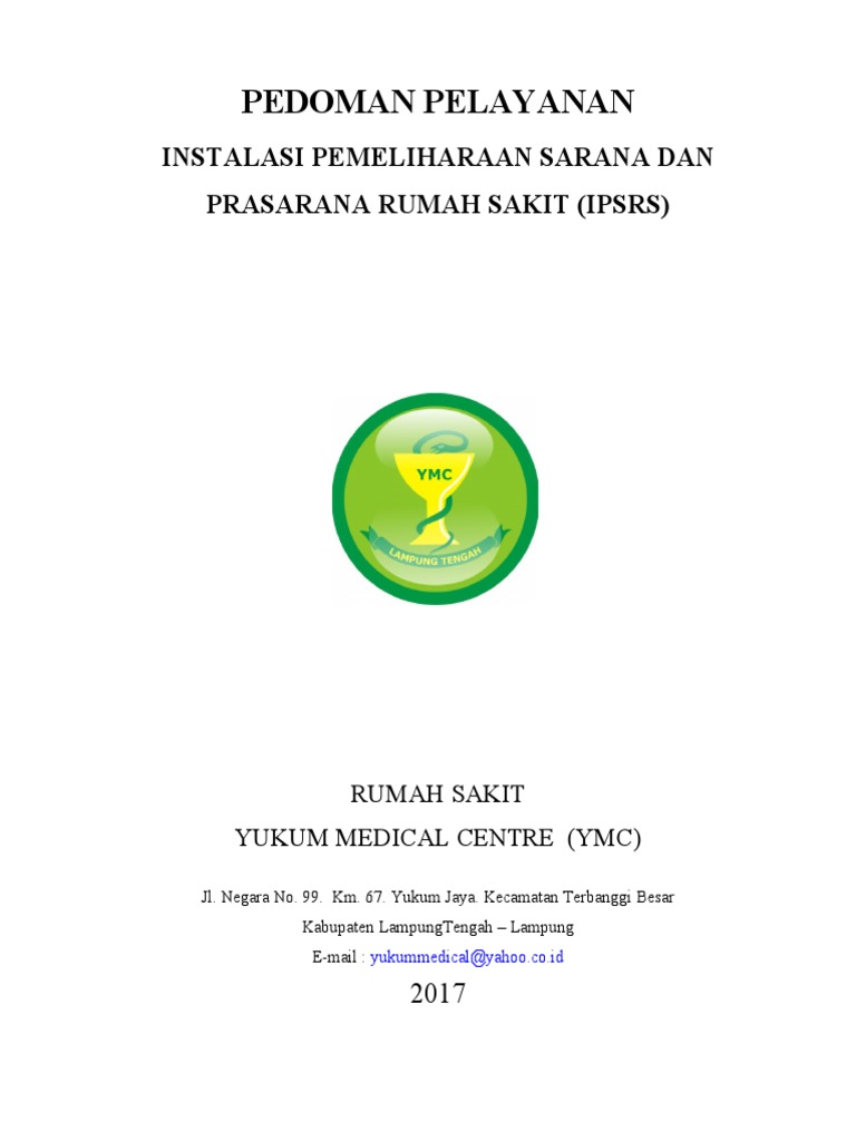 Pedoman IPSRS Rumah Sakit YMC | PDF | Teknologi & Rekayasa