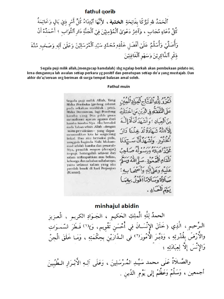Kumpulan Muqoddimah Arab | PDF