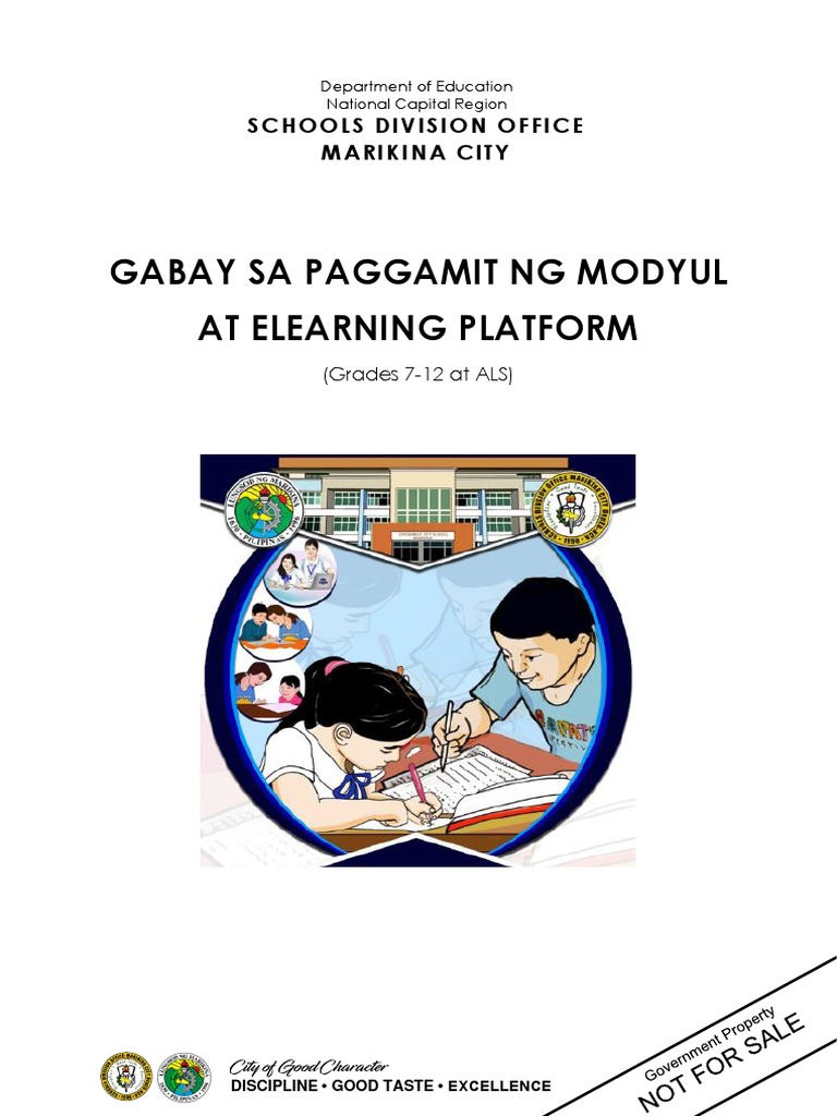 Gabay Sa Paggamit NG Modyul at E LearingPlatform | PDF