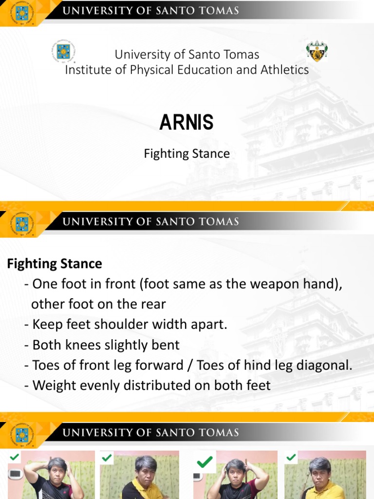 Arnis Fighting Stance Guide | PDF