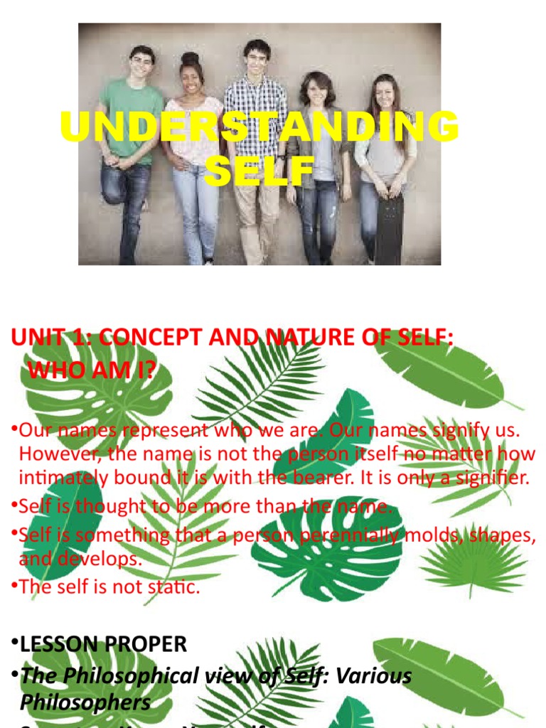 Understanding the Concept of Self | PDF | Philosophy Of Self | Self