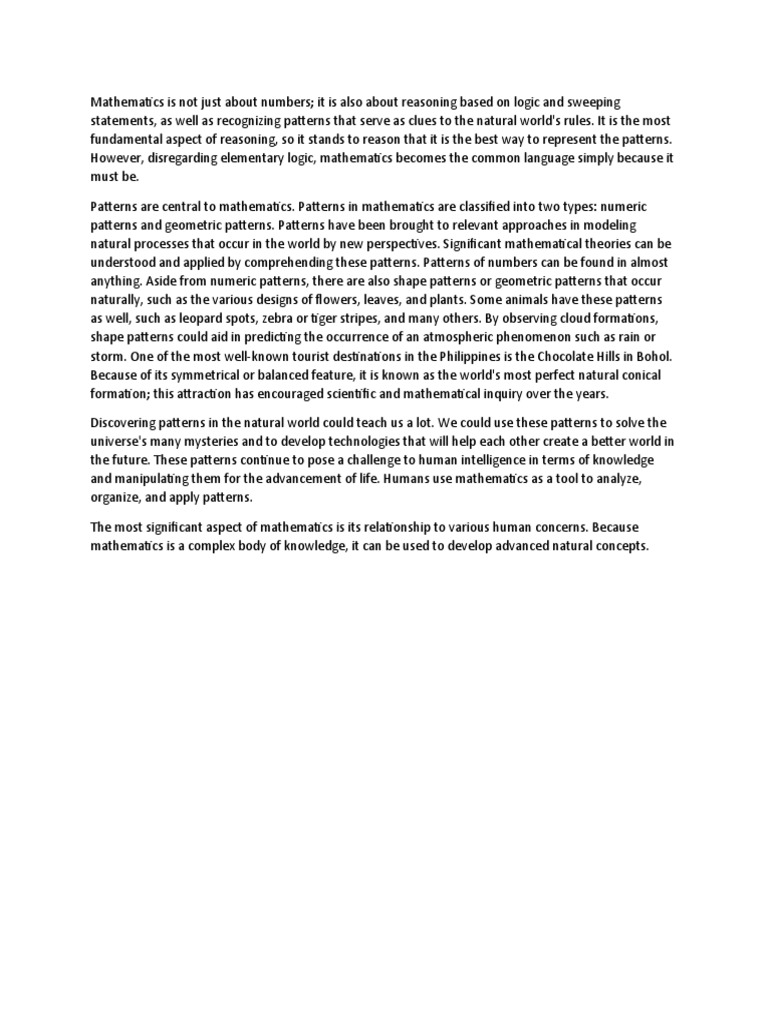 Math in Modern World, A Synthesis | PDF