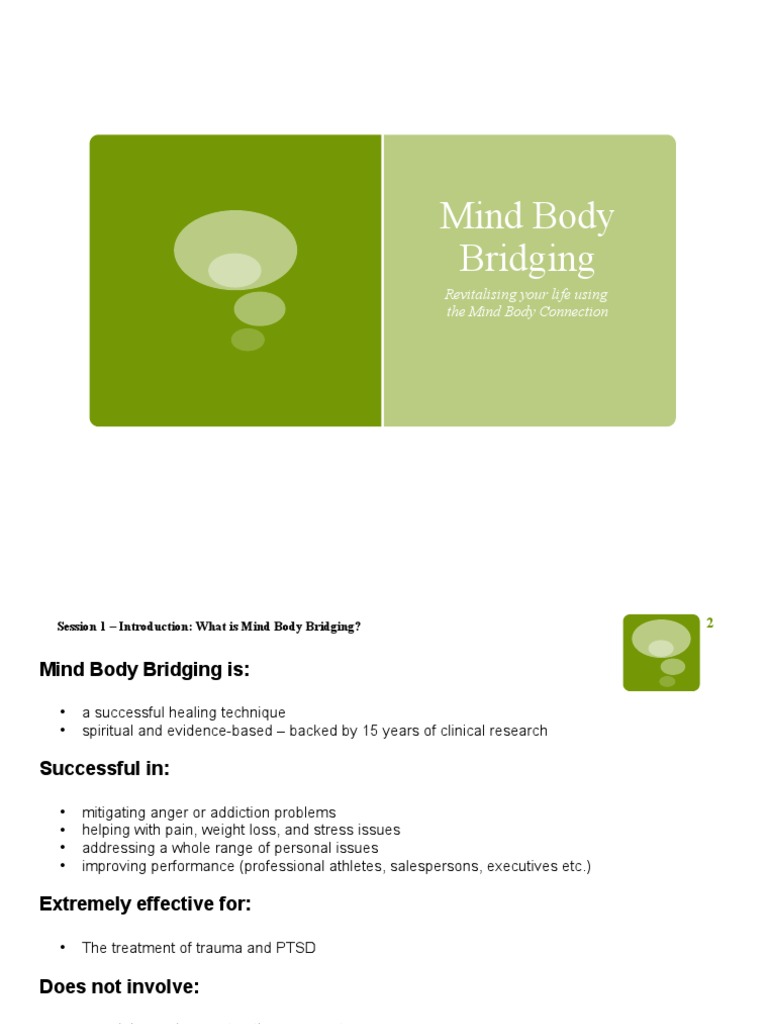 Mind Body Bridging: Revitalising Your Life Using The Mind Body ...
