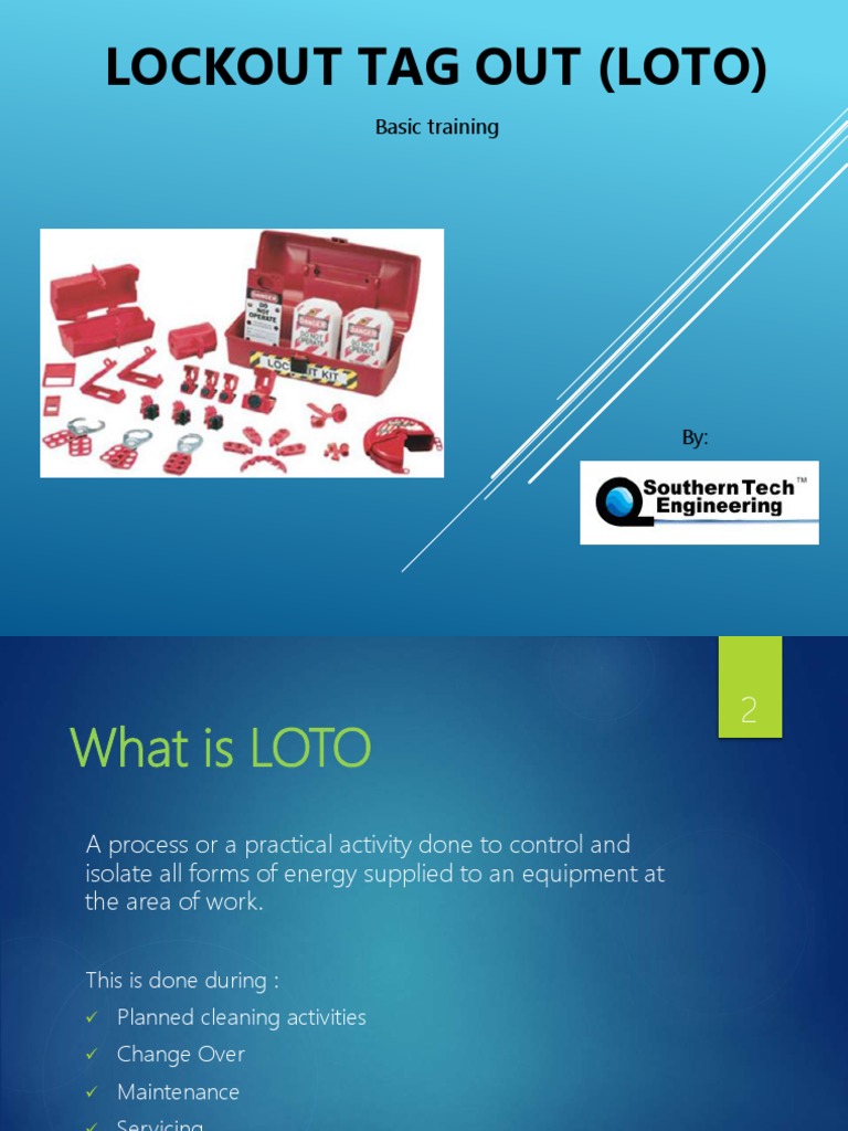 Lockout Tag Out (Loto) : Basic Training | PDF | Safety