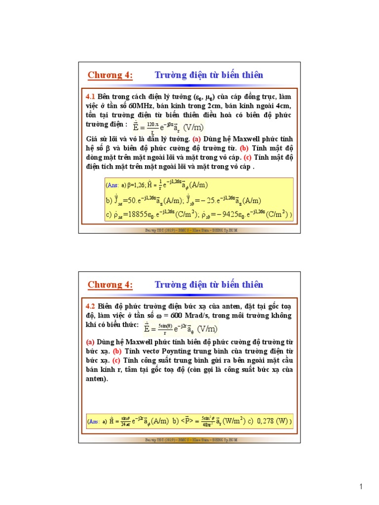 Baitap TDT 2019 Chuong4 | PDF