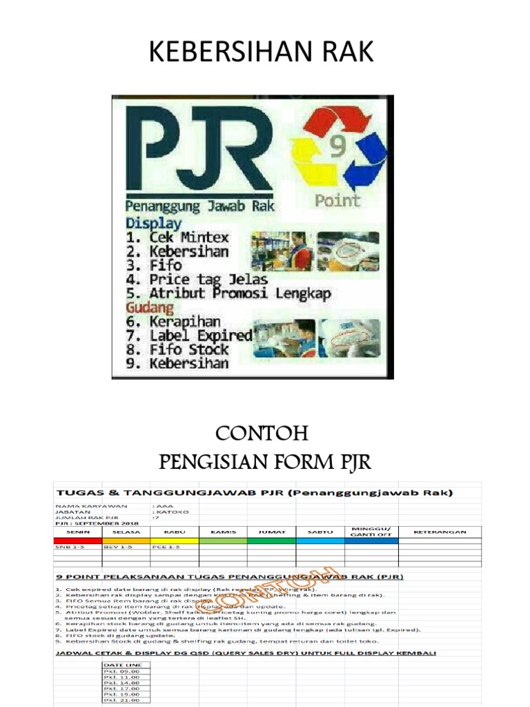 Kebersihan Rak | PDF