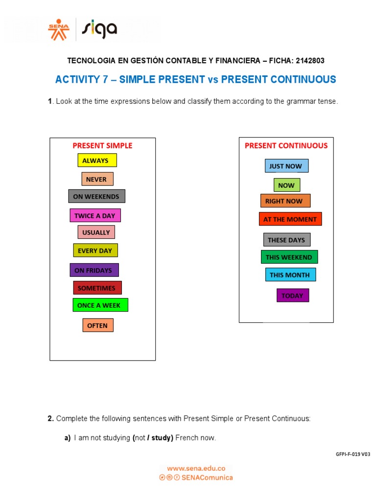 Acitvity N°7 Cristian Murcia Ficha 2142803 | PDF | Linguistic Typology ...