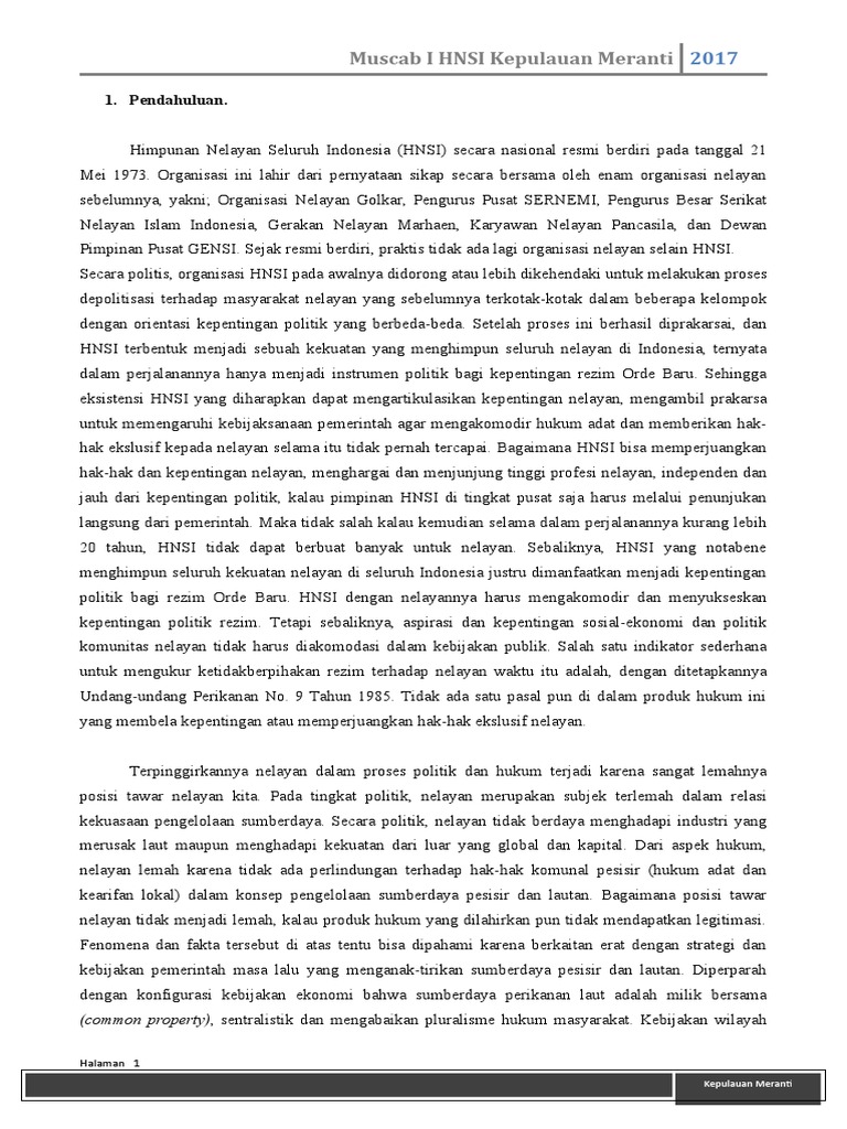 Proposal HNSI Revisi | PDF