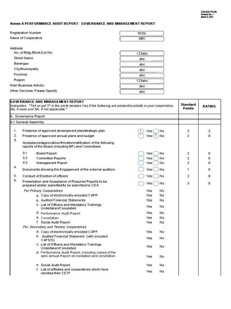 Cda ReD FR 029 Performance Audit Report Rev.1 Final | PDF | Market ...