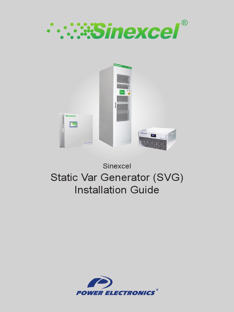 Sinexcel SVG Installation Guide | PDF | Capacitor | Electrical Engineering