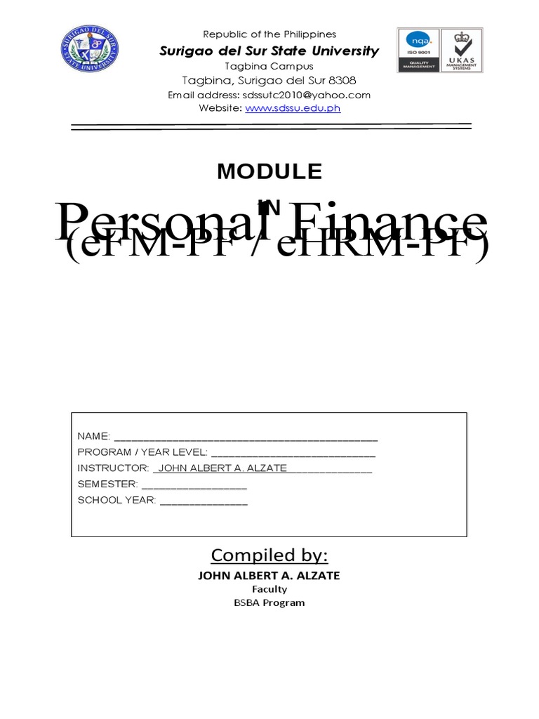 Personal Finance-Module 2 | PDF | Debit Card | Transaction Account