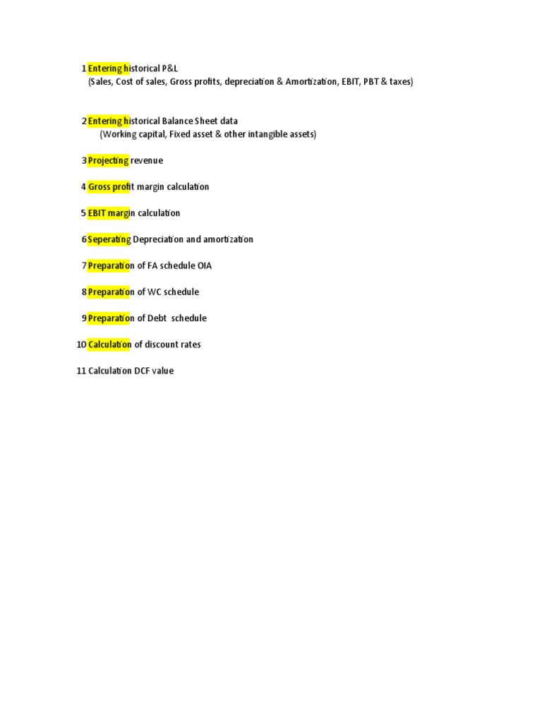 Colgate DCF Model | PDF | Depreciation | Working Capital
