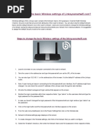 WiFi Network Configuration Guide | PDF