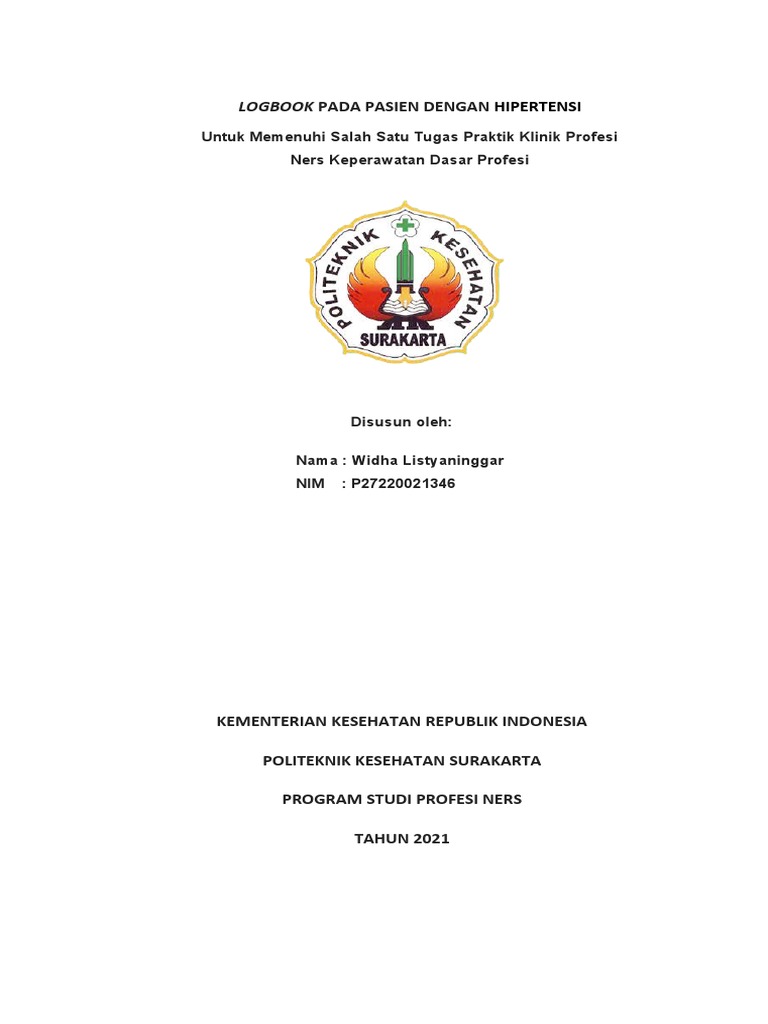 Logbook Pada Pasien Dengan Hipertensi - Widha Listyaninggar | PDF