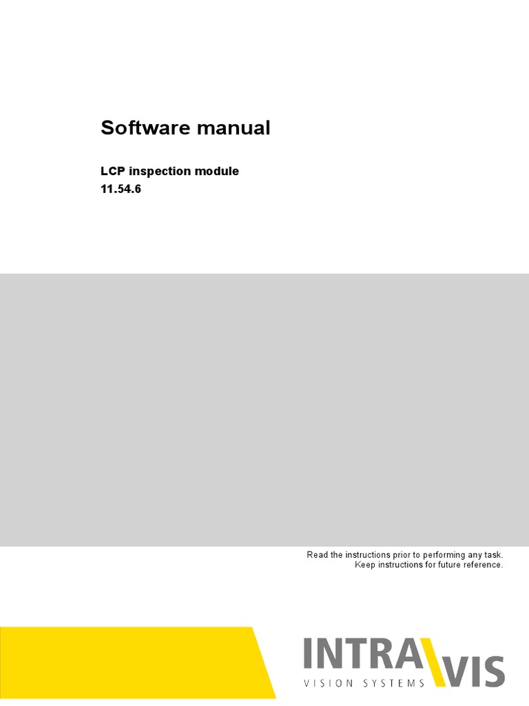 Software Manual: LCP Inspection Module 11.54.6 | PDF | Trademark ...