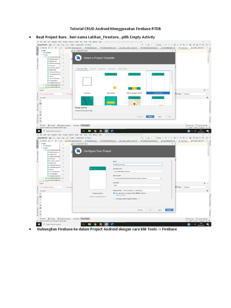 Tutorial CRUD Android Menggunakan Firestore | PDF