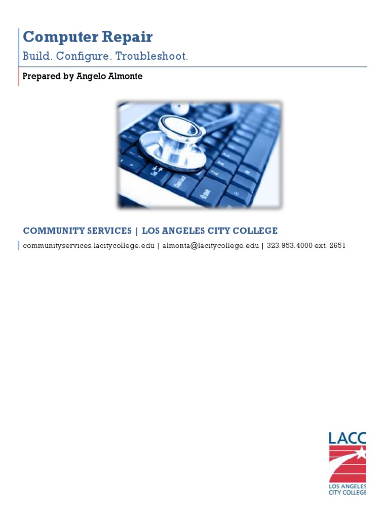 Computer Repair: Build. Configure. Troubleshoot | PDF | Personal ...